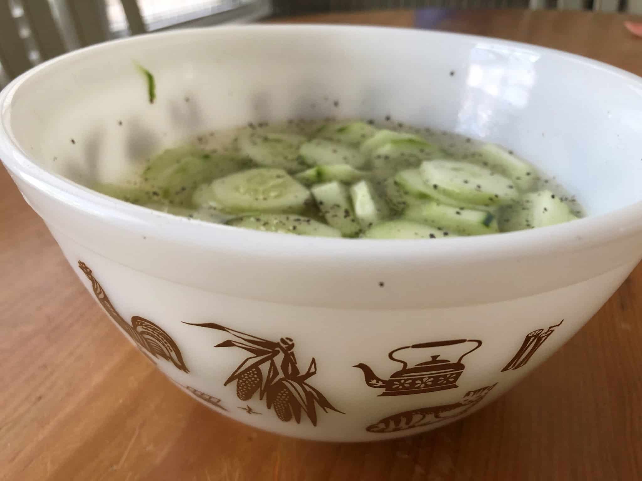 Marinated Cucumbers Onion & Vinegar Recipe (Cucumber Salad) - Southern ...