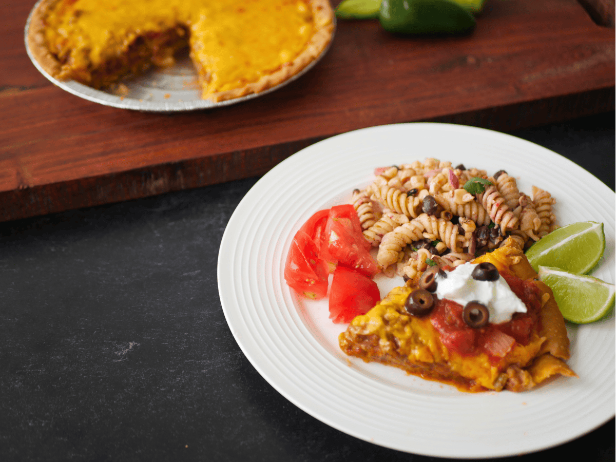 Easy Mexican Taco Beef Pie Recipe - Southern Food Junkie